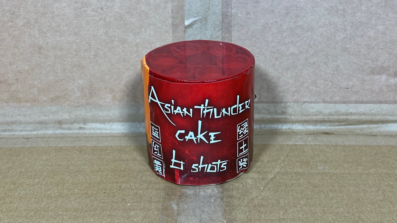 Asian Thunder Cake | 6 shots | GBV-Weco Vuurwerk - YouTube