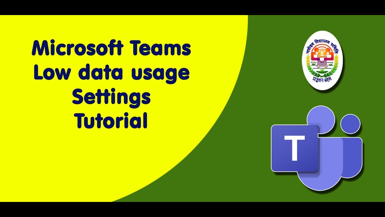 Microsoft Teams Setting for low data consumption - YouTube