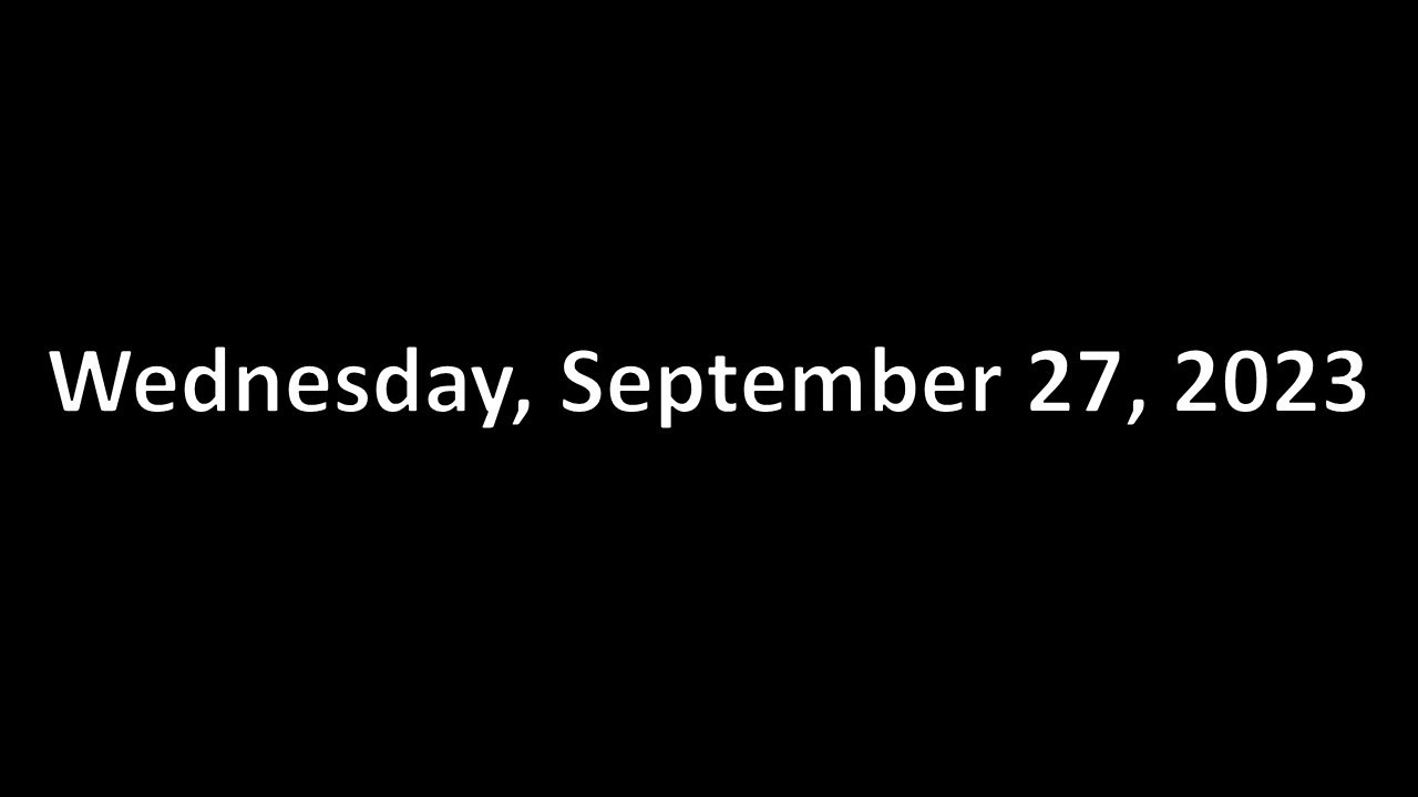 September 27, 2023 - YouTube