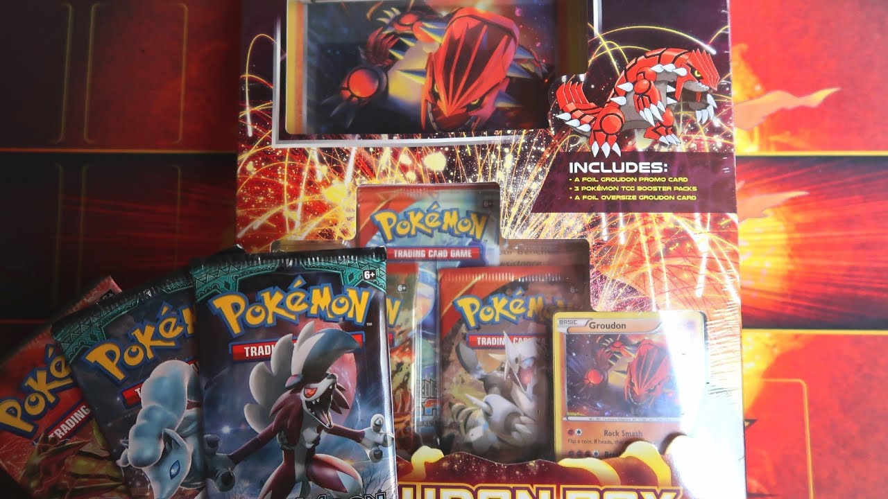 Groudon BOX Pokemon kaarten! | +5 BONUS PACKS! - YouTube