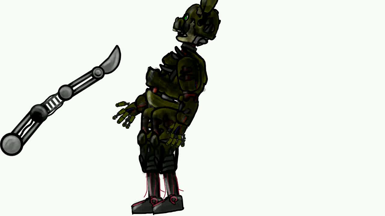 Withered springtrap gets scooped - YouTube