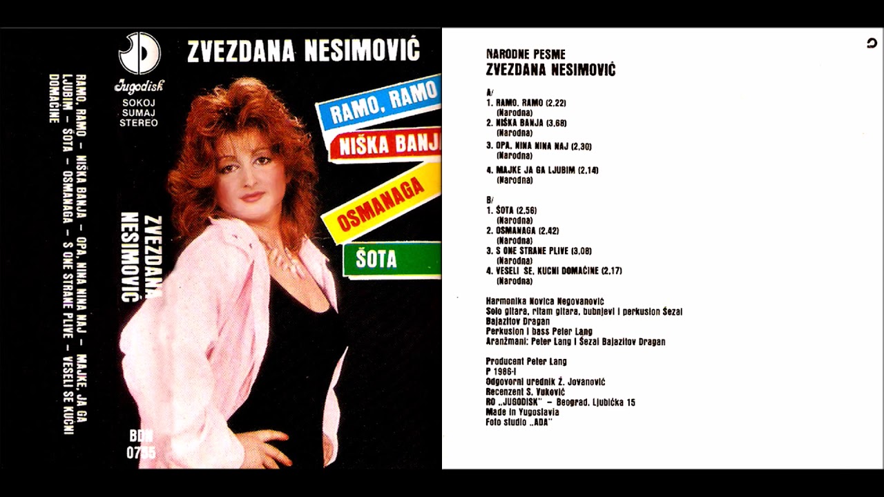 Zvezdana Nesimovic - Opa nina nina naj - (Audio 1986) - YouTube