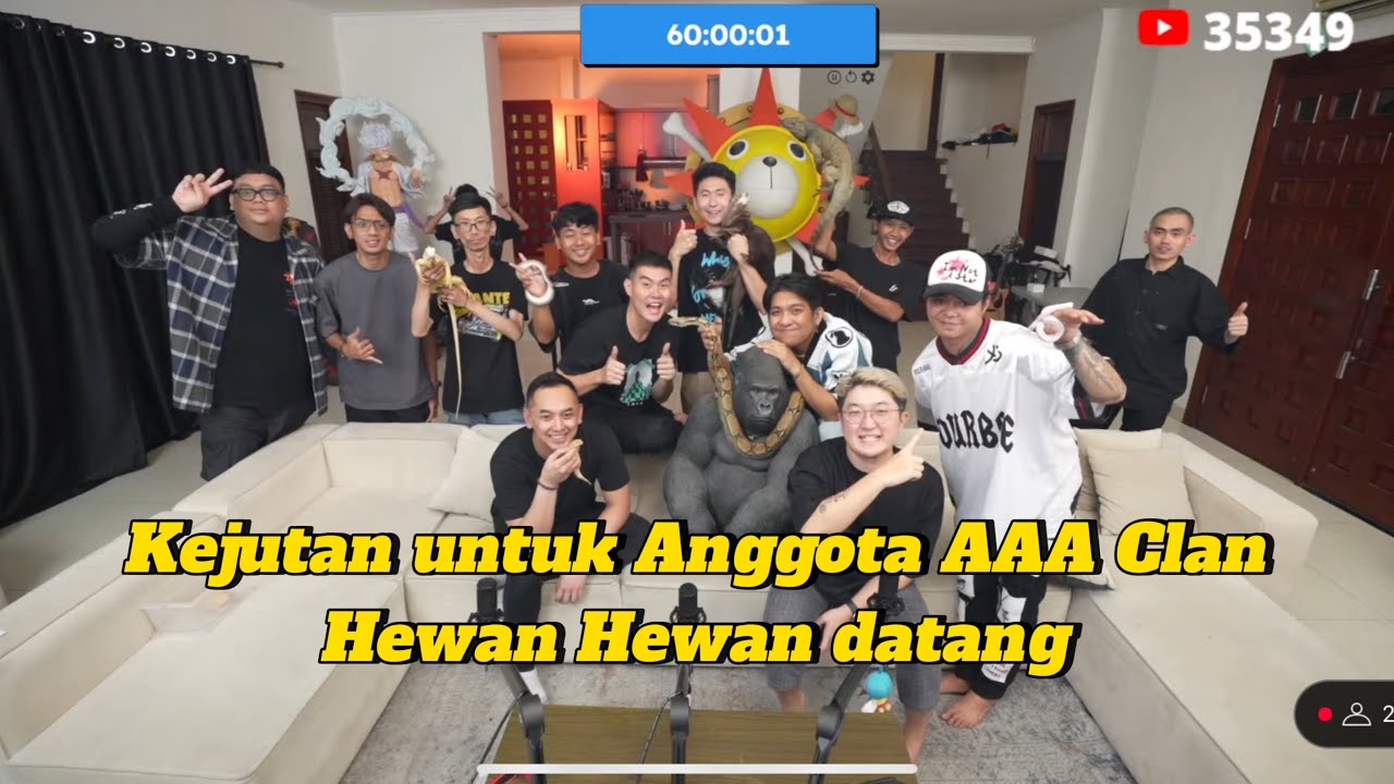 Kejutan untuk Anggota AAA Clan dari YB, hewan hewan datang #marapthon # ...