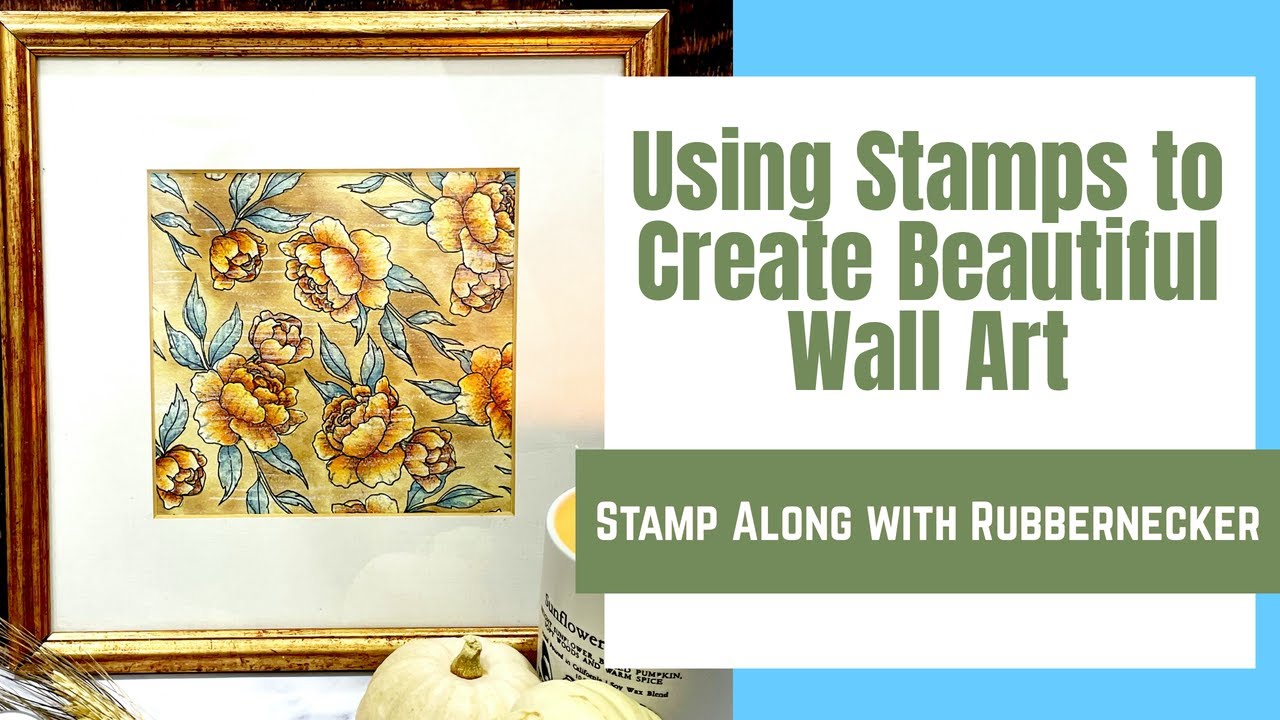 How to Use Stamps to Create Stunning Wall Art - YouTube