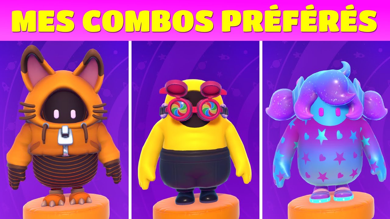 Mes COMBOS FALL GUYS préférés (en ce moment) ️ - YouTube