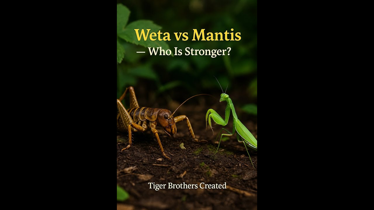 🦗 Weta vs Praying Mantis | Who Is Stronger? | Kids Science Comparison 🐛 ...