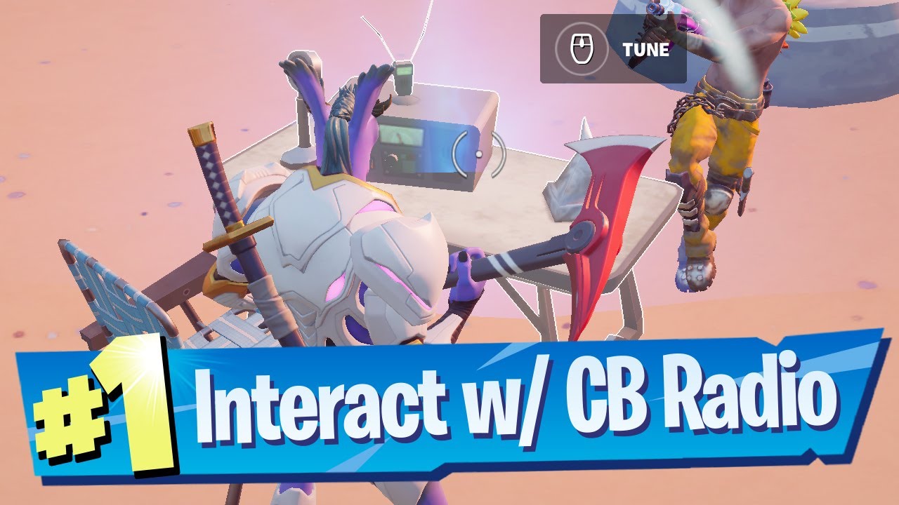 Interact with a CB Radio Location - Fortnite (Week 5) - YouTube
