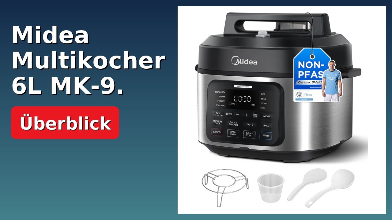 BEWERTUNG (2025): Midea Multikocher 6L MK-9. WESENTLICHE Einzelheiten ...