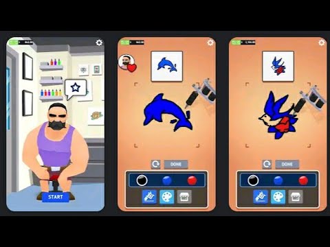 Ink Inc. Tattoo Drawing Android/ios Gameplay - YouTube