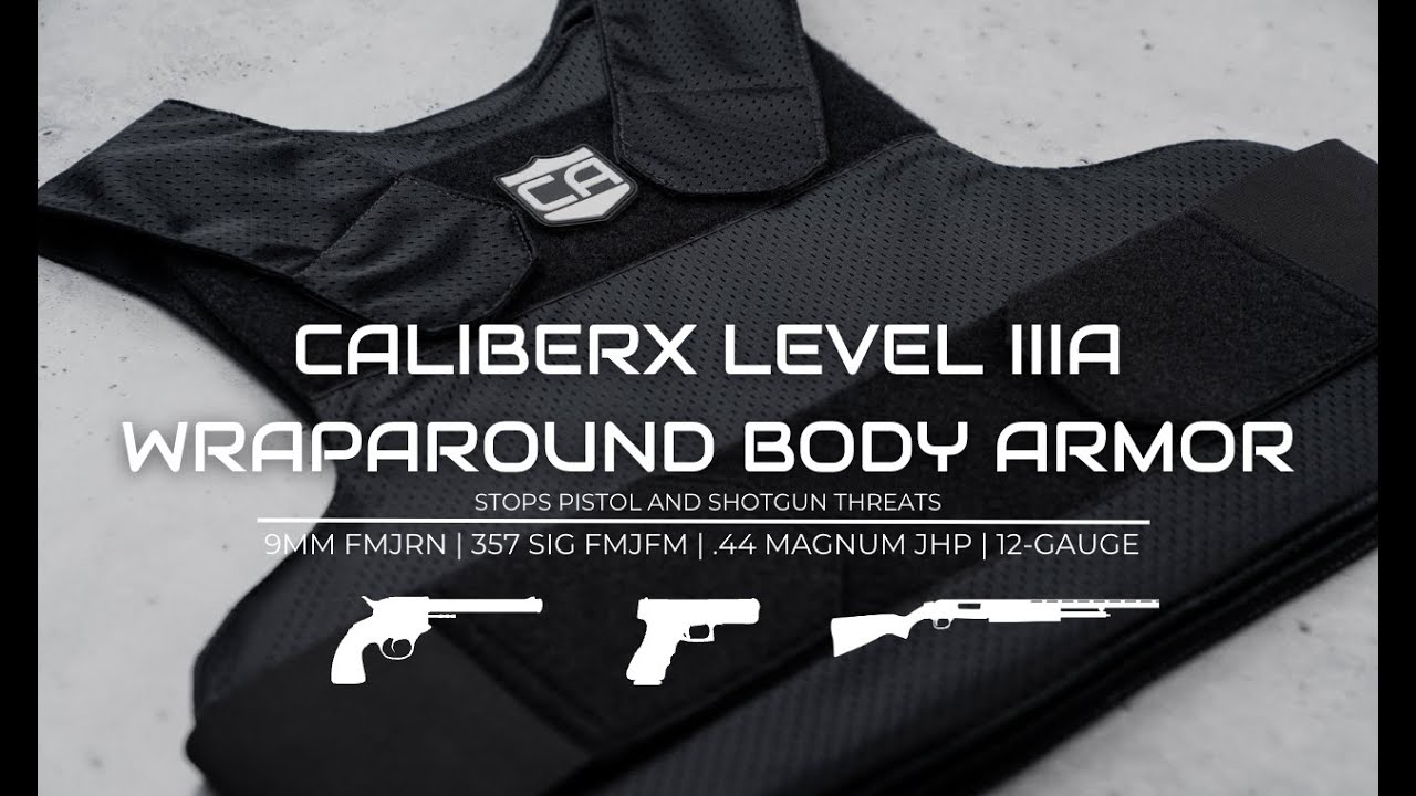 CaliberX Level IIIA Wraparound Body Armor - YouTube