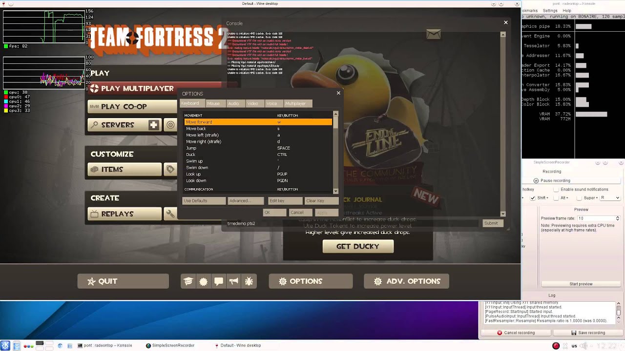 Team Fortress 2 on radeonsi (gallium-nine vs wined3d vs native ) - YouTube