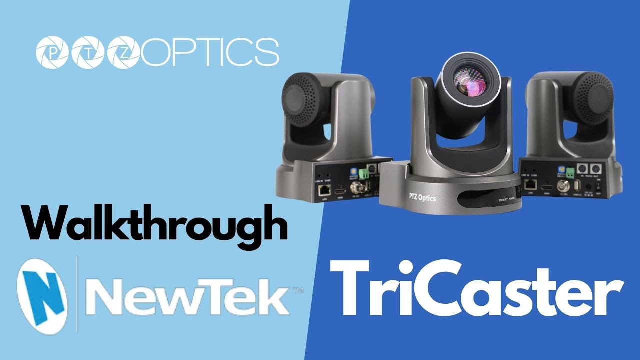 PTZOptics TriCaster Mini camera control integration walkthrough - YouTube