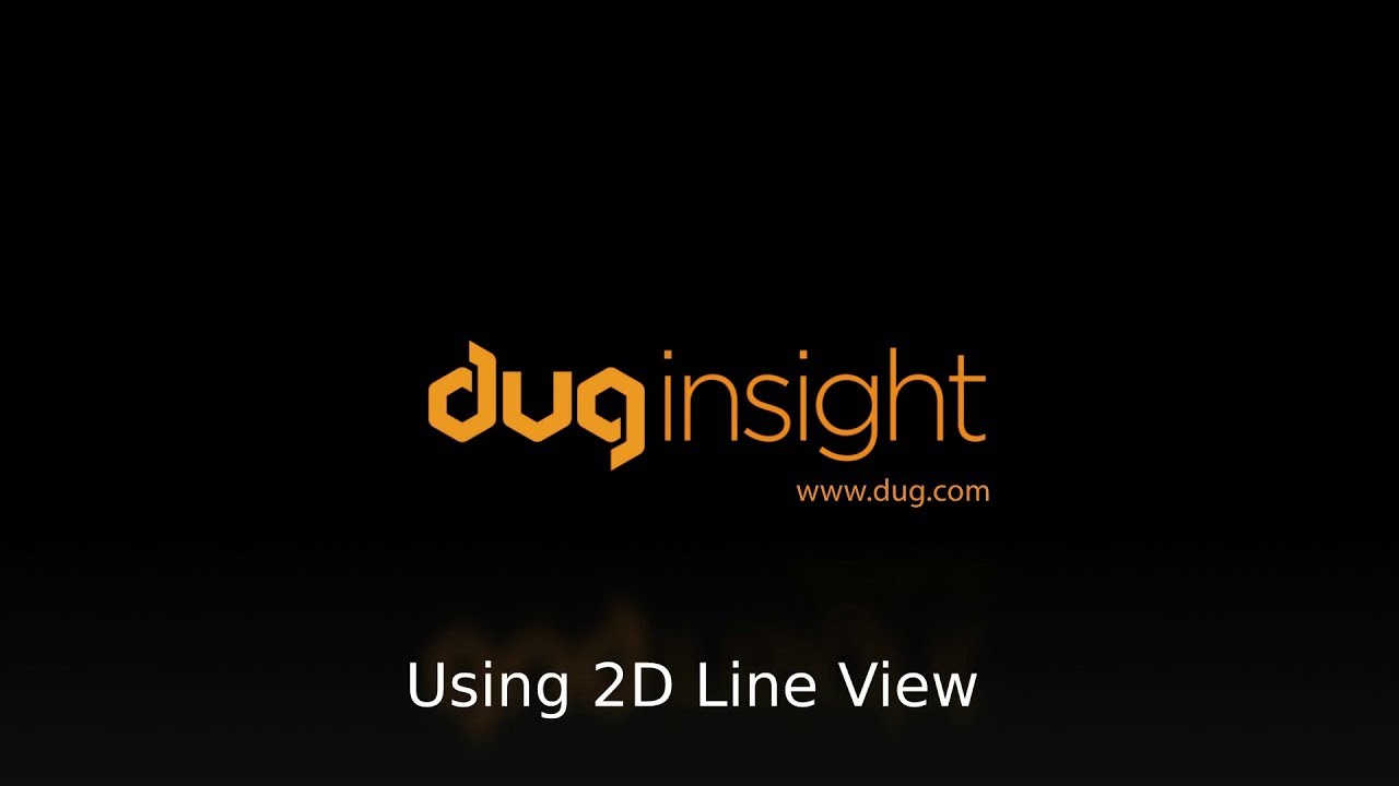 DUG Insight How-To: Using the 2D Line View - YouTube