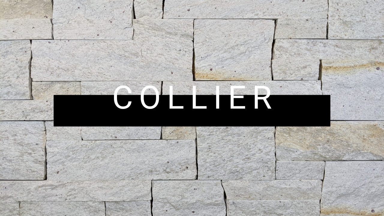 Collier Natural White Granite Thin Stone Veneer - YouTube