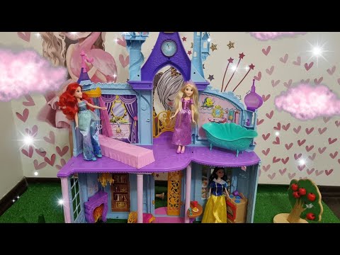 Disney kraliyet şatosu, disney prensesleri, Rapunzel, Ariel, Pamuk Prenses ve yedi cüceler