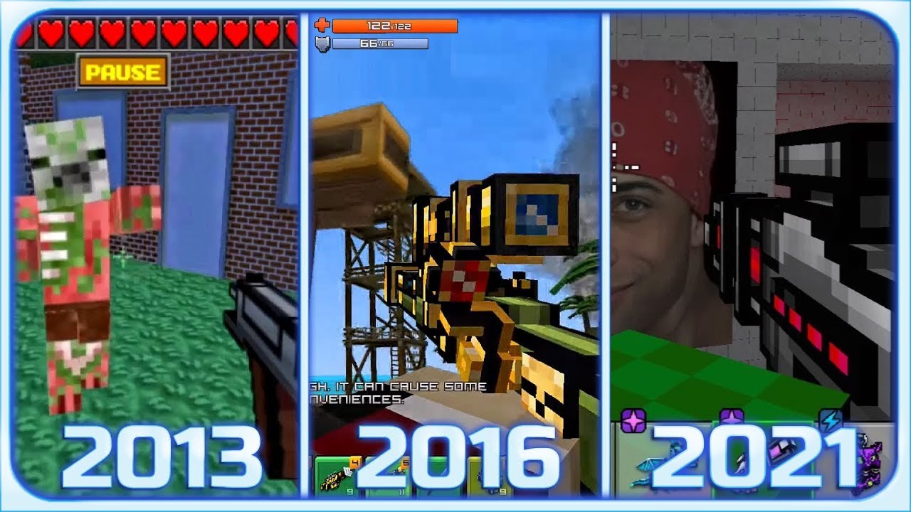 Evolution of Pixel Gun Games 2013-2025 - YouTube
