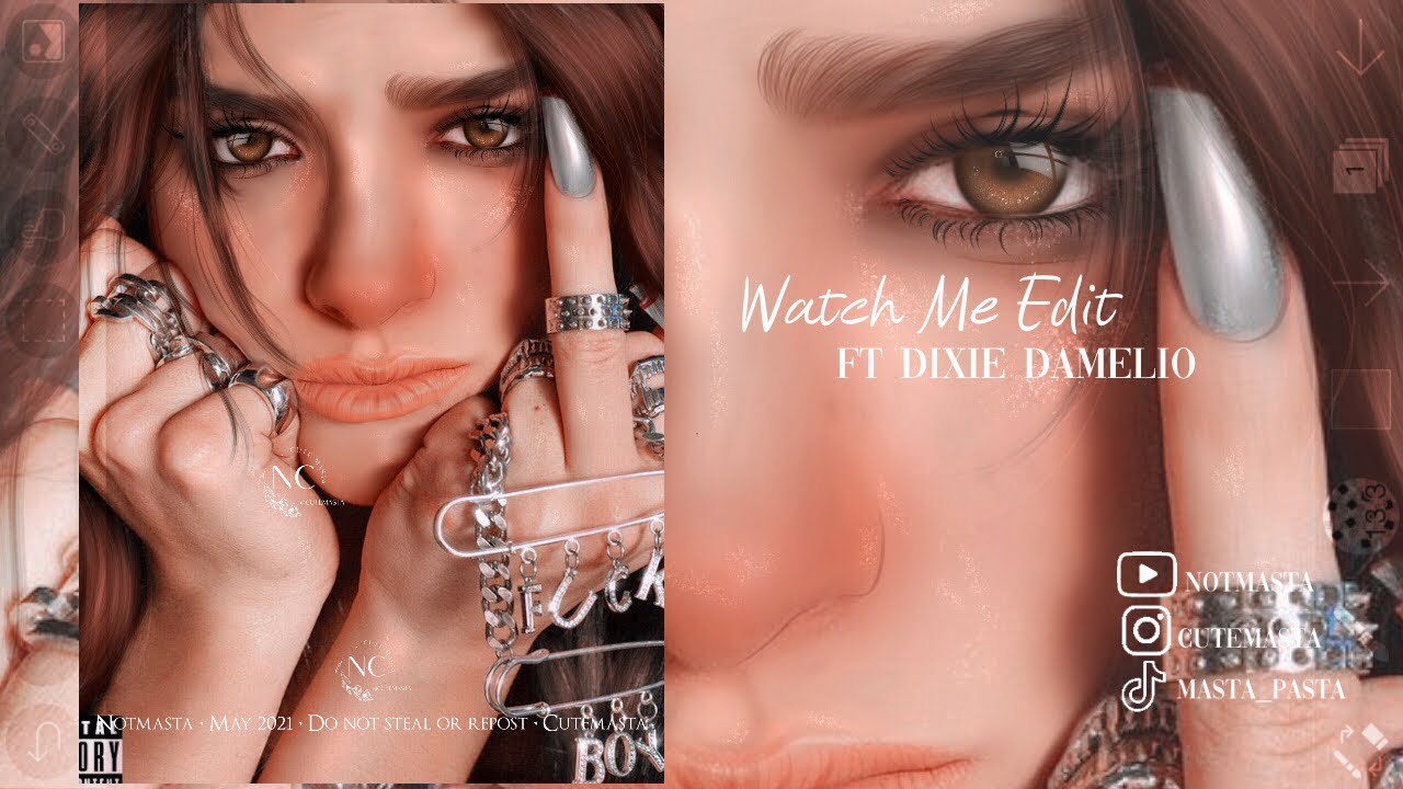 [17] Watch Me Edit - Manip ft Dixie Damelio - IbisPaint X - YouTube