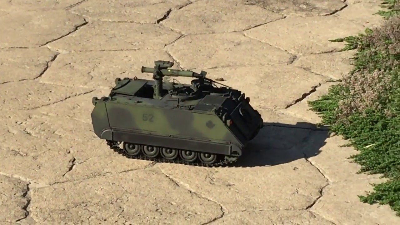 1/16 scale Remote Control M-113A2 with Tow missile launcher - YouTube