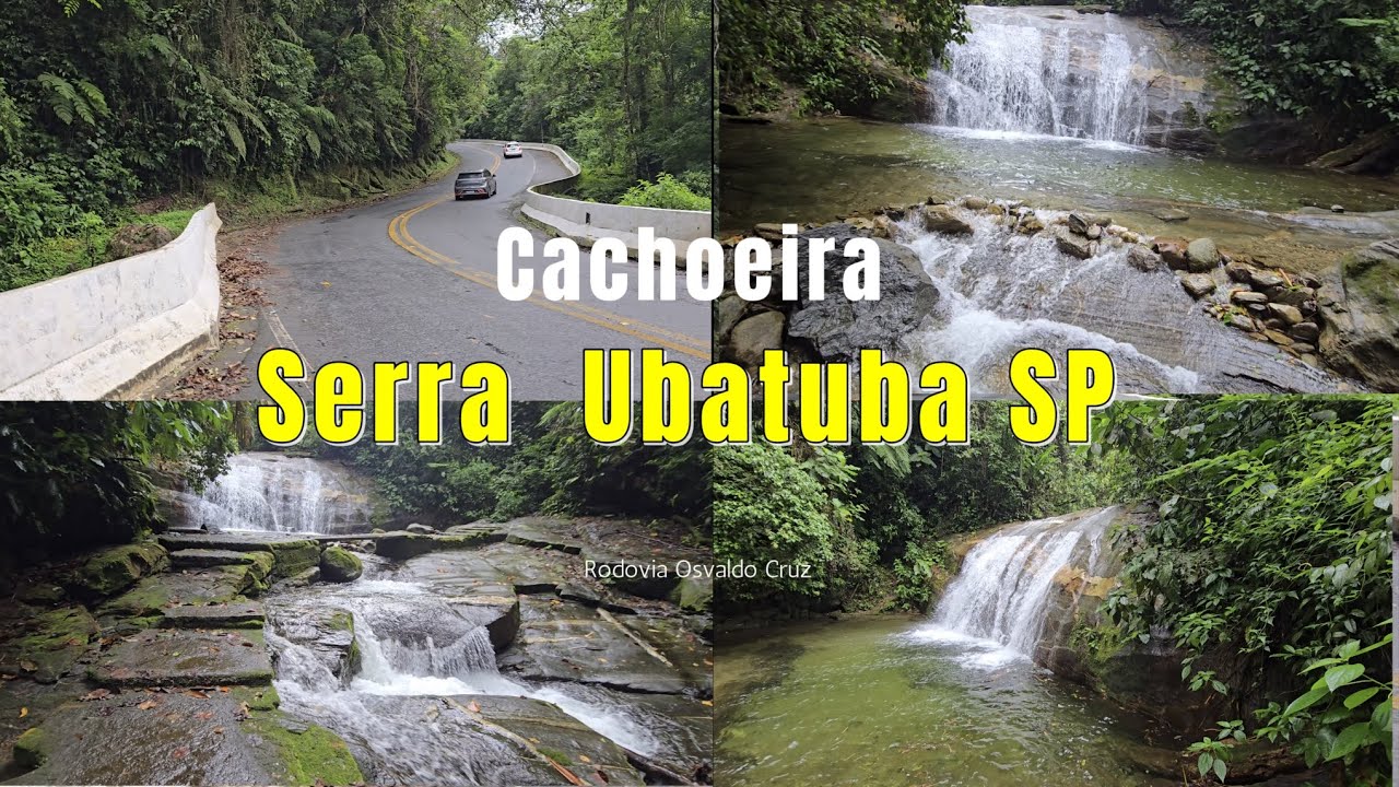 Cachoeira na serra de Ubatuba SP. Rodovia Oswaldo Cruz SP 125 - YouTube