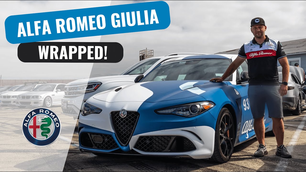 One of a kind: Alfa Romeo Giulia Quadrifoglio Wrapped - YouTube