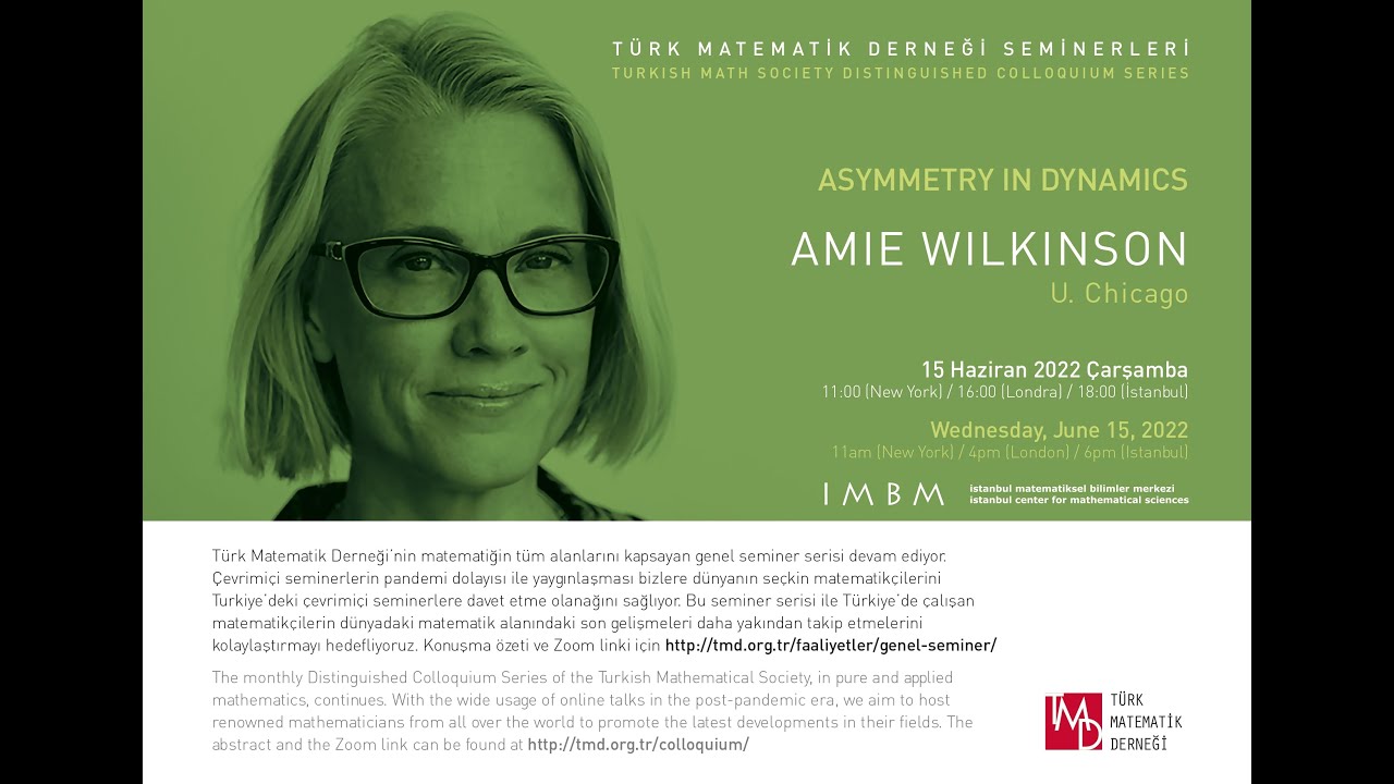 Amie Wilkinson - Asymmetry in dynamics - YouTube