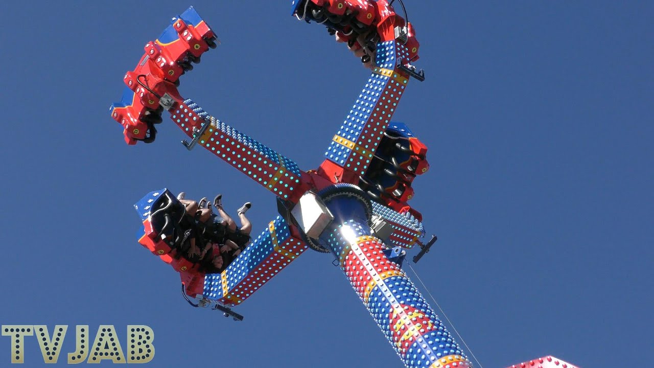 Florida State Fair Superman Ride 4K - YouTube