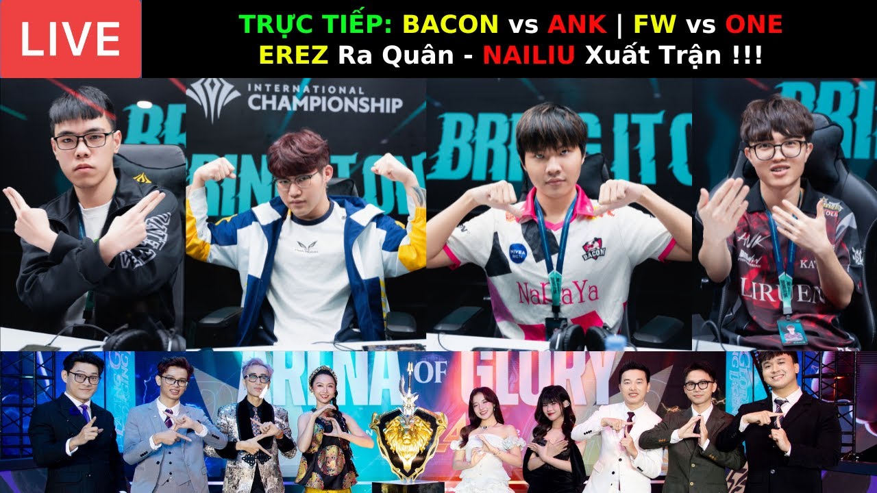 TRỰC TIẾP: NGÀY 2 AIC - FLASH WOLVES vs ONE | BACON vs ANK - Erez Ra ...