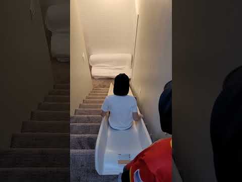 HOW TO TURN YOUR STAIRS INTO A SLIDE - YouTube