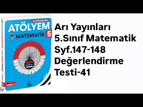 5.SINIF ARI ATÖLYEM S.147-148 DEĞERLENDİRME TESTİ-41