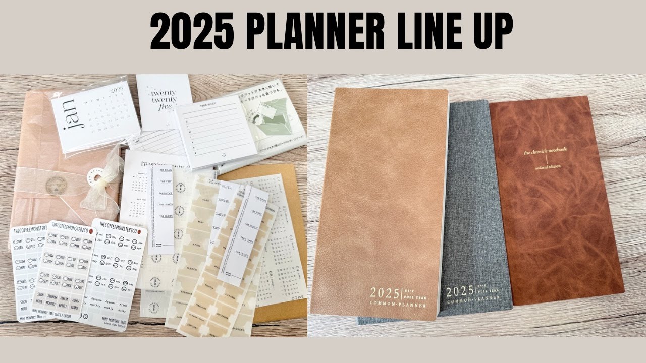 2025 Planner Line up || Tried and tested system - YouTube