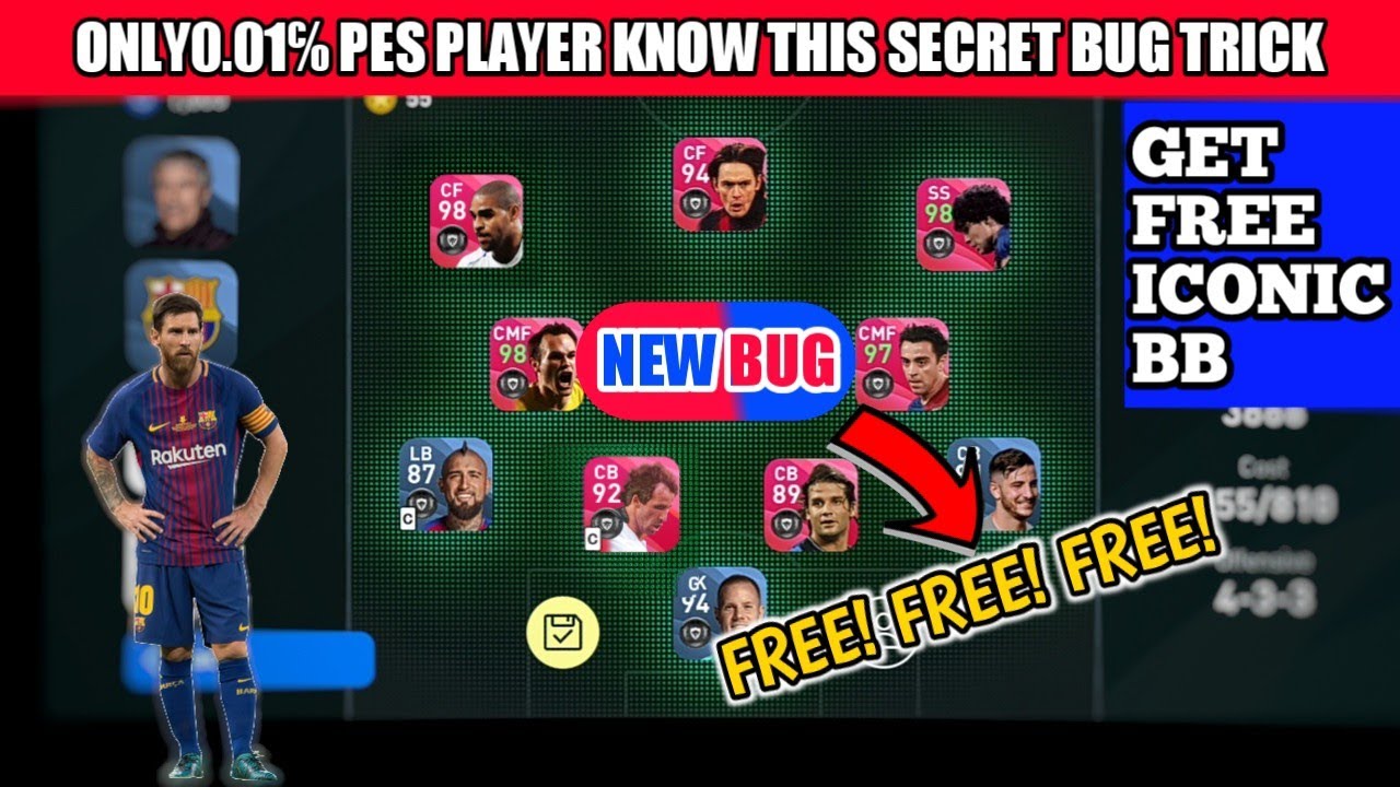 99℅ Pes Player don't Know this Secret Bug trick to get Free Iconic ...