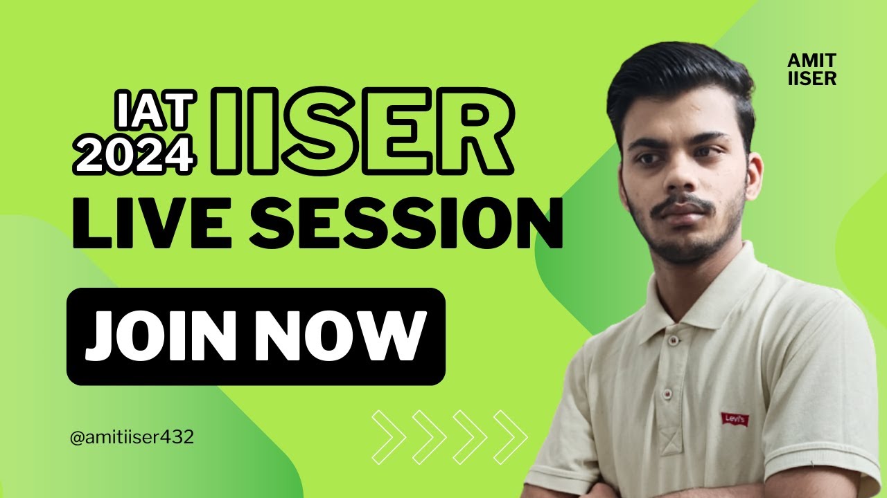 IISER 2024 Live Discussion Final Answer key Released #iiser - YouTube