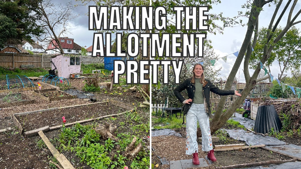 MAKING THE PLOT PRETTY / ALLOTMENT GARDENING FOR BEGINNERS - YouTube
