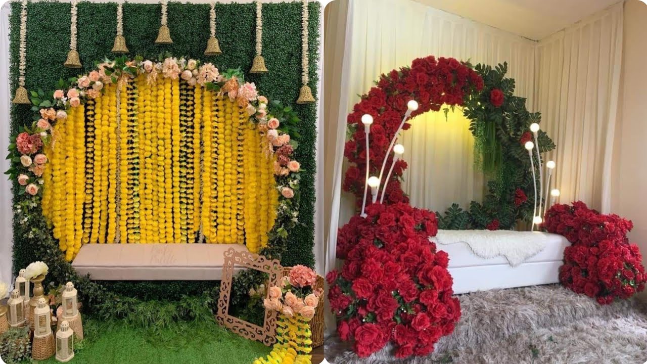 Amazing Wedding backdrops decoration ideas|| Gorgeous flower backdrop ...