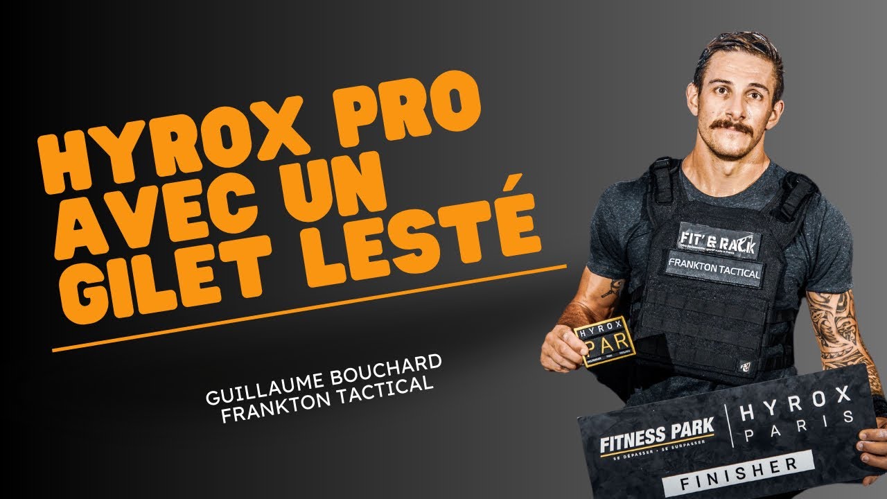 Hyrox Pro Paris avec un gilet lesté 9kg - YouTube