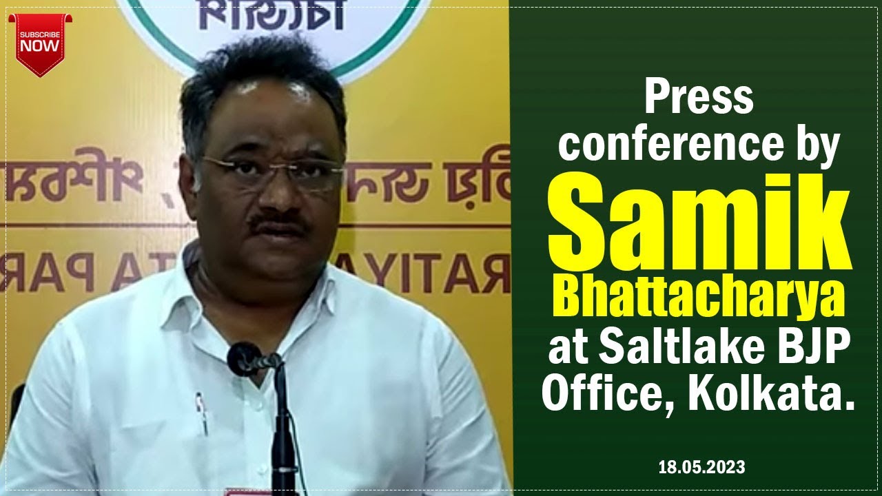 Press conference by Shri Samik Bhattacharya at Saltlake BJP Office ...