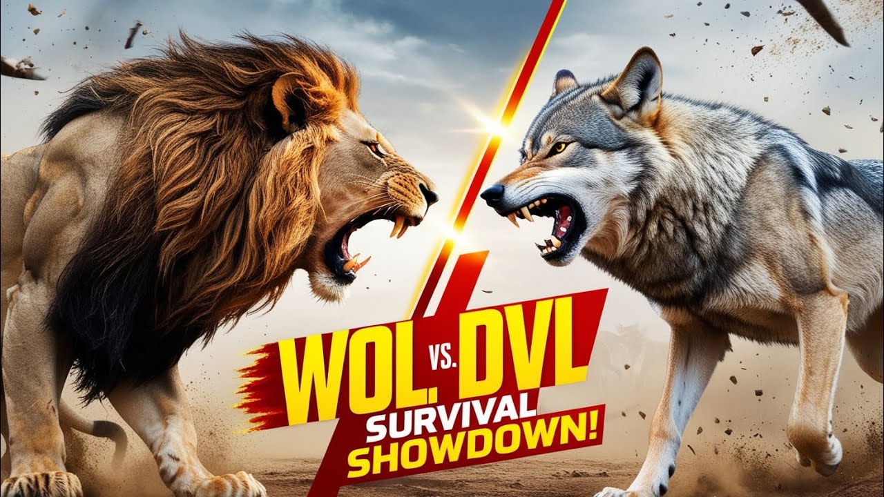 Lion vs. Wolf - The Ultimate Showdown of Survival! - YouTube