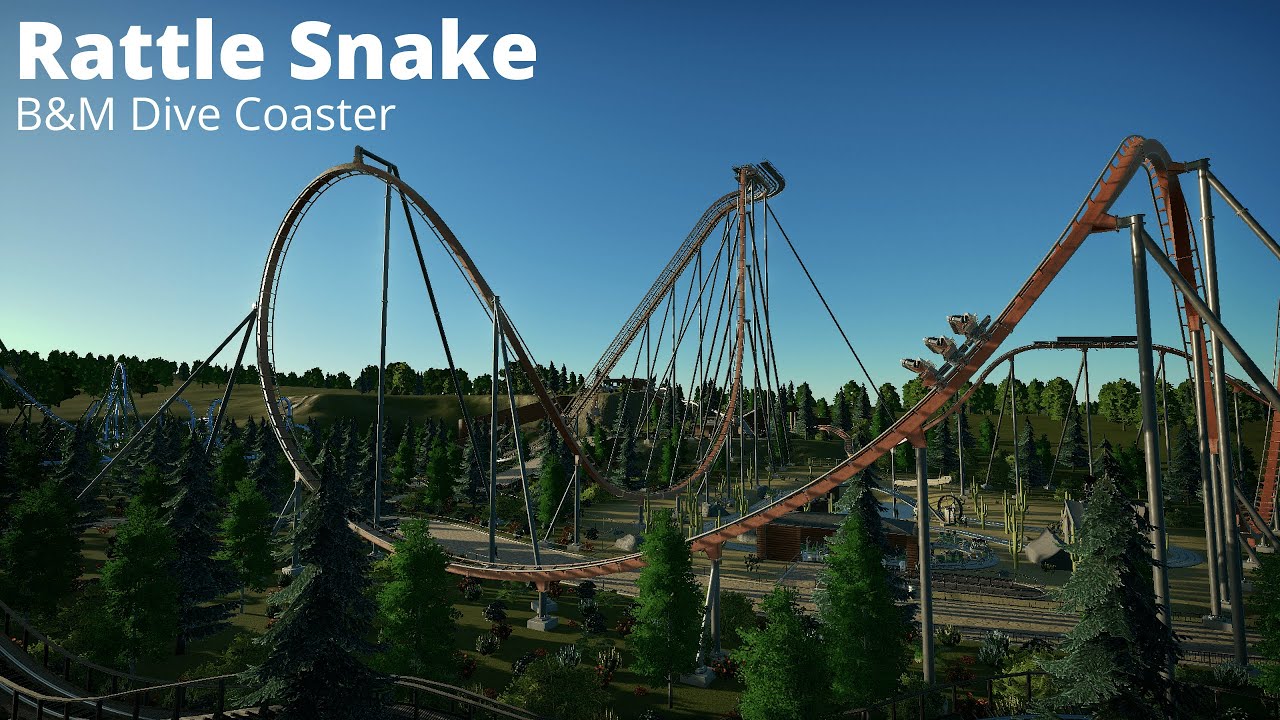 Rattle Snake, B&M Dive Coaster: Planet Coaster - YouTube