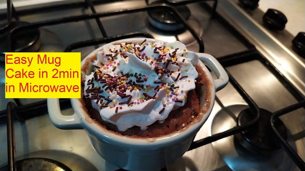 Mug cake I Easy recipe I Chocolate cake in microwave - YouTube
