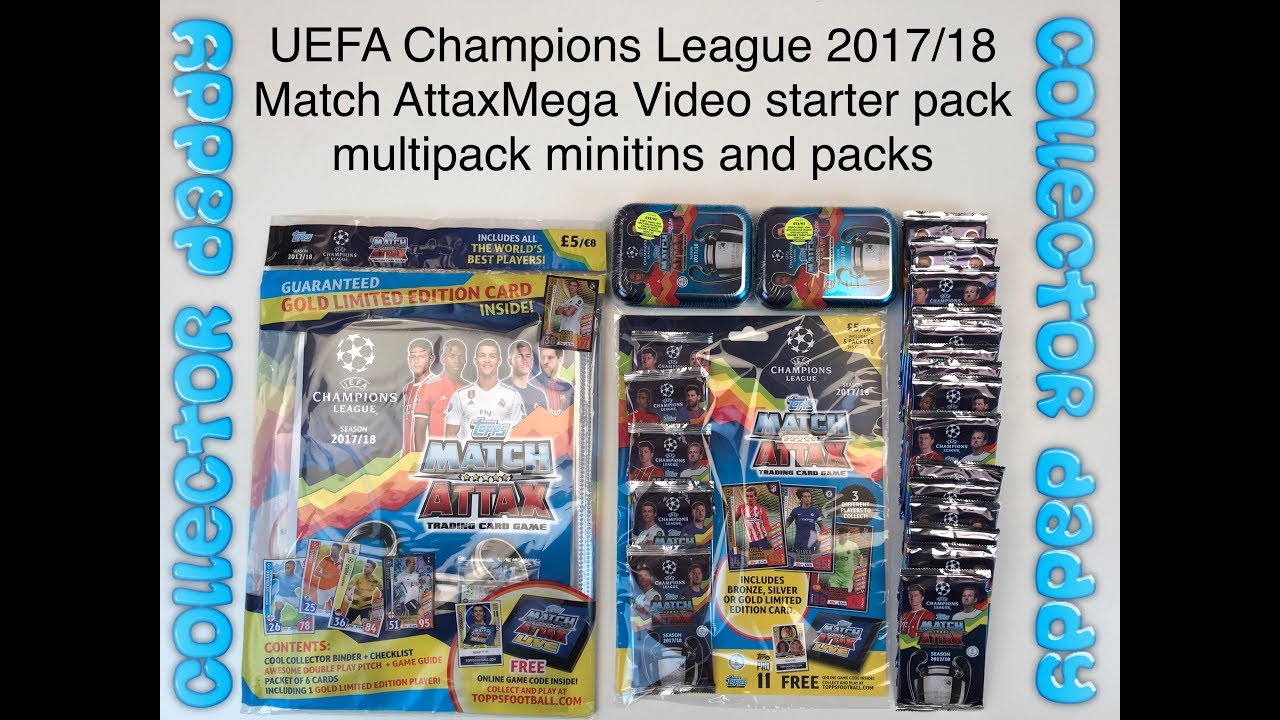 UEFA Champions League 2017/18 Match Attax Mega Video Starter Pack ...