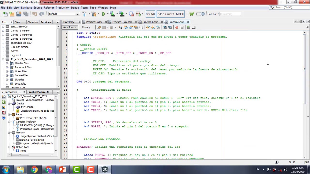 Práctica 2 - Lenguaje ensamblador - parte 1 - YouTube