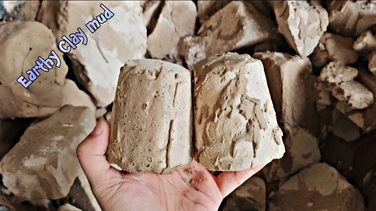 New 🔥Earthy Clay Mud Shapes Soft dry Crumbling ️ & Paste Pouring 💤 for ...