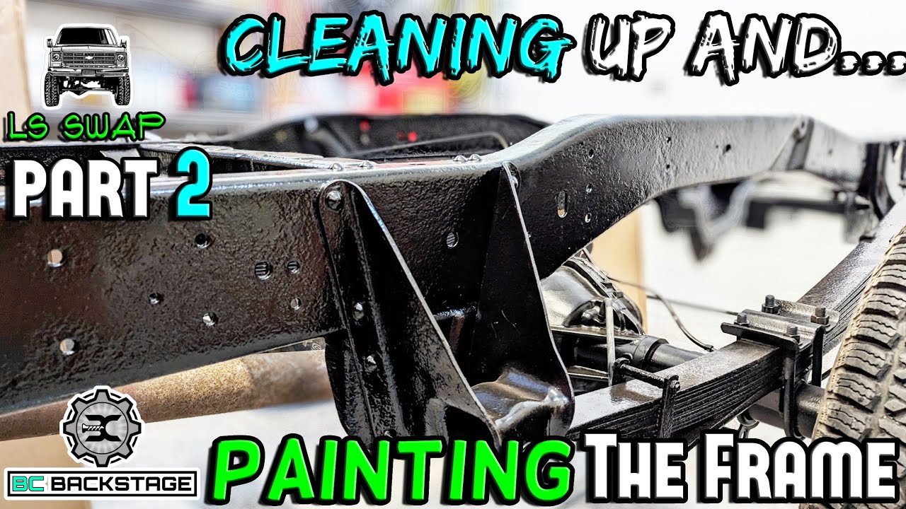 SquareBody Chevy frame Painting - YouTube