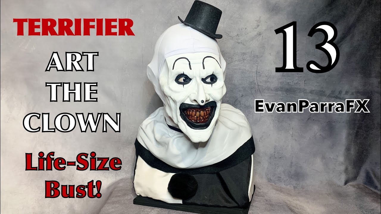Evan Parra FX: Terrifier Art the Clown Life-Size Resin Bust Review ...