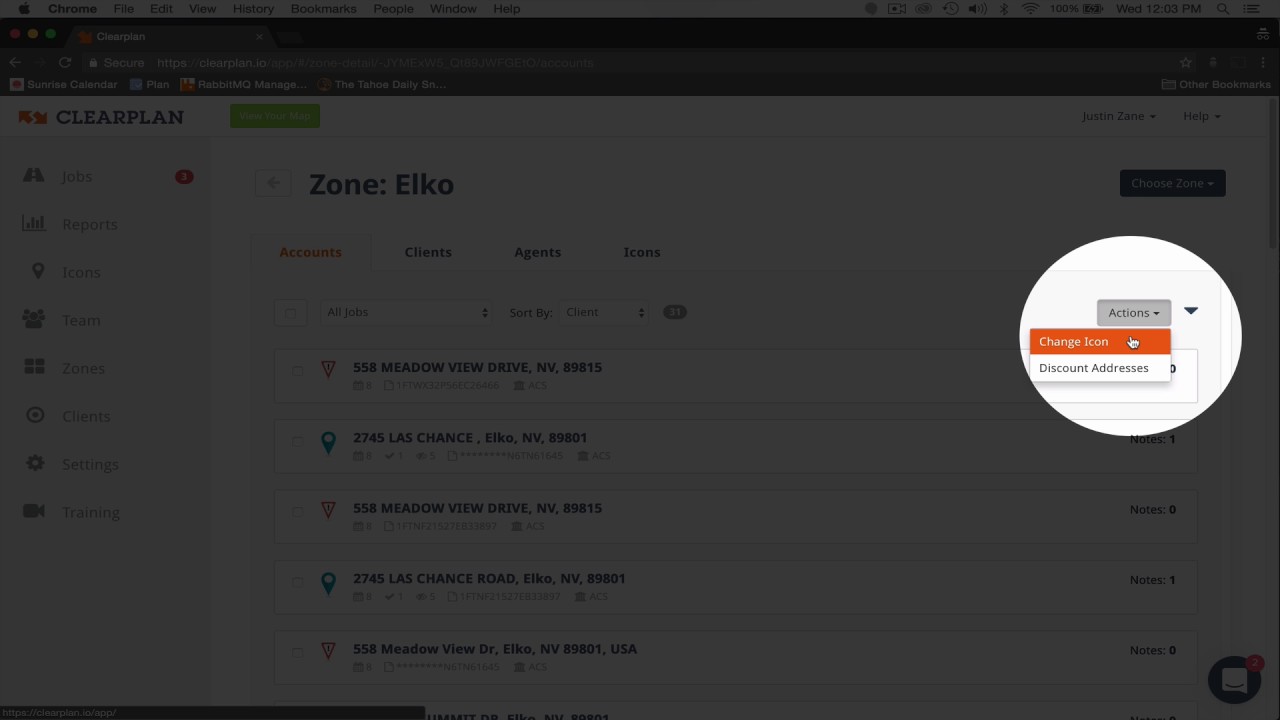 Clearplan Zone Details Sorting By Clients - YouTube
