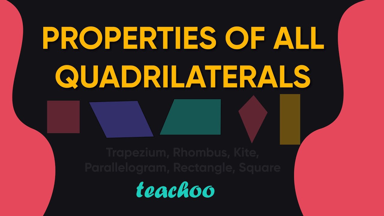 Properties of all Quadrilaterals - Kite, Trapezium, Rhombus ...