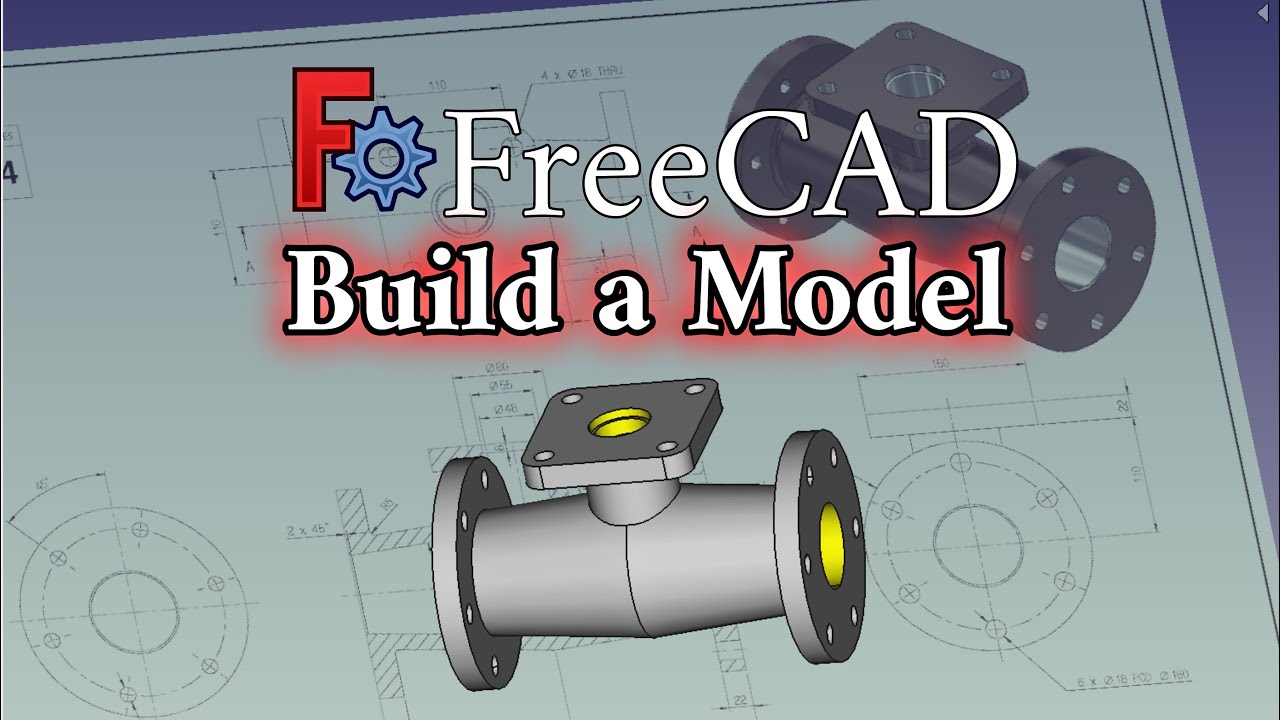 Flange Pipe Connection modeling in FreeCAD 0.21 - YouTube
