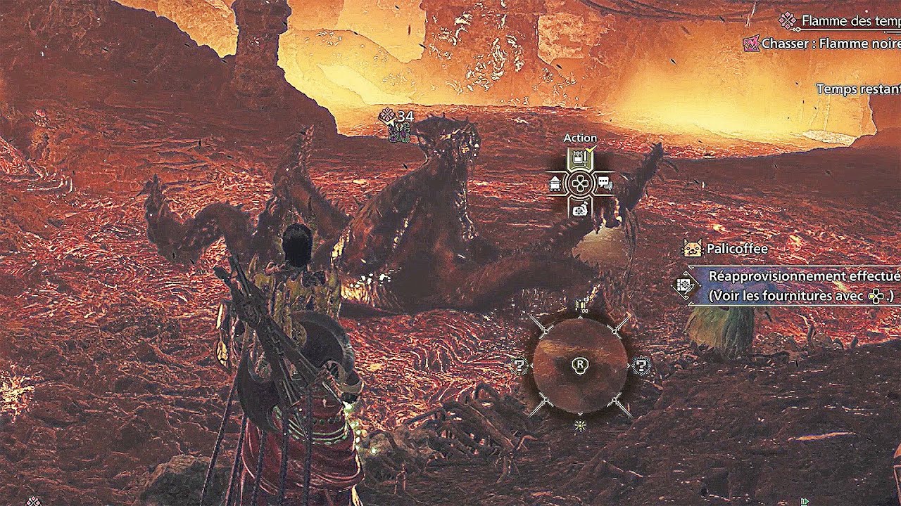 Monster Hunter Wilds : The Black Flame (Nu Udra) Full Boss Fight Solo ...