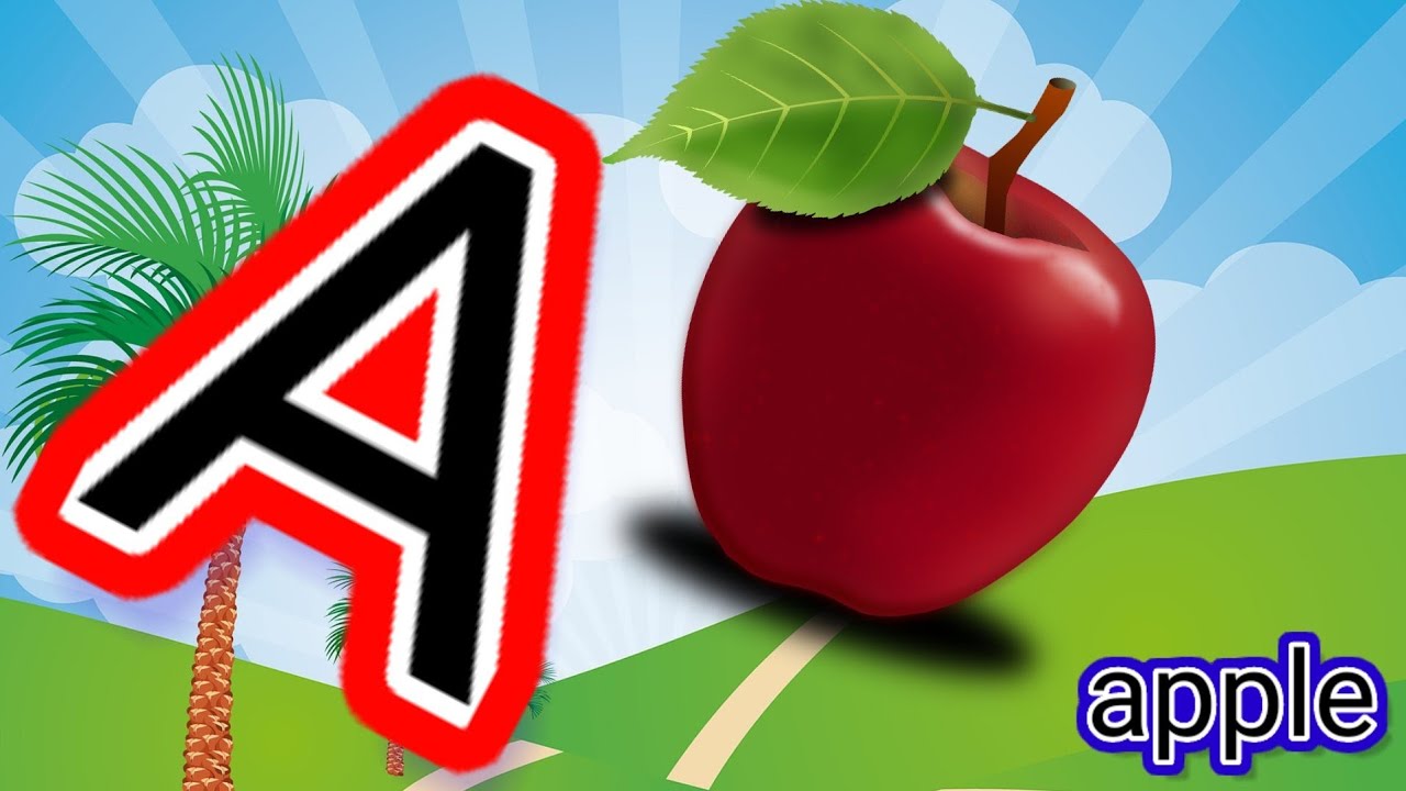 a for apple | abcd | abcd lo | telugu abcd | b for ball, abc - YouTube