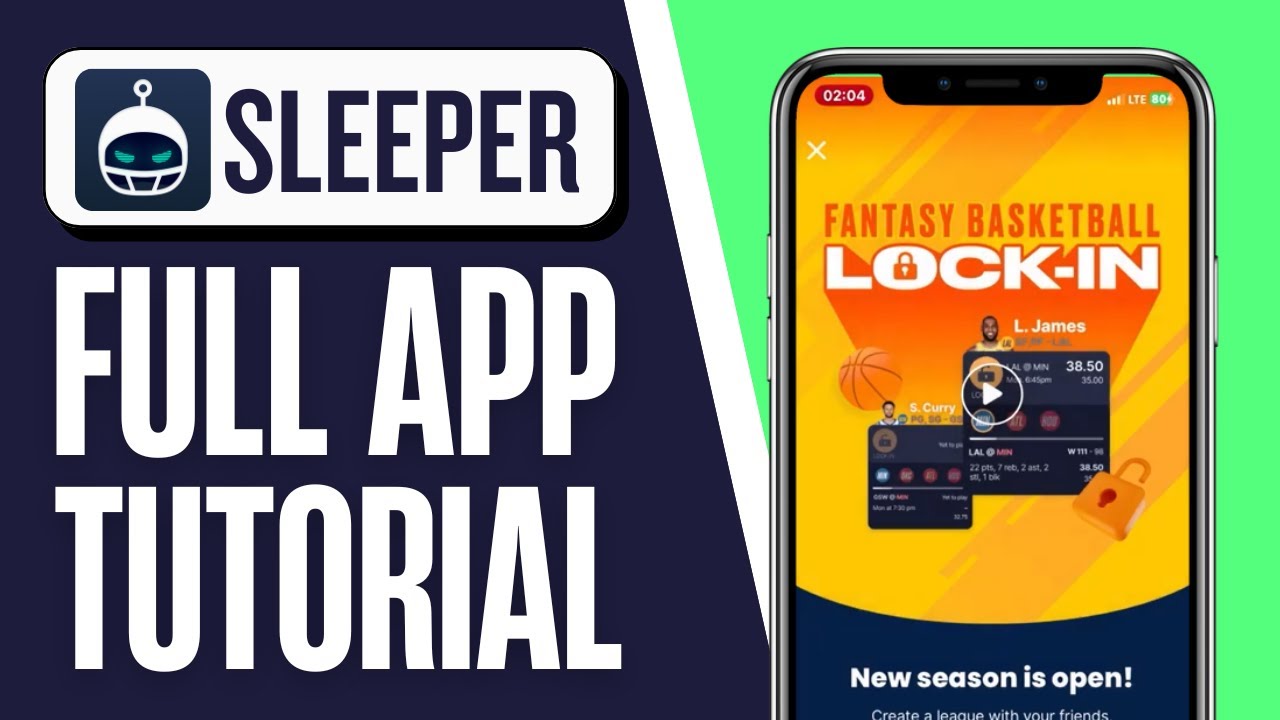 Sleeper App Tutorial - How to Use Sleeper Fantasy Basketball - YouTube